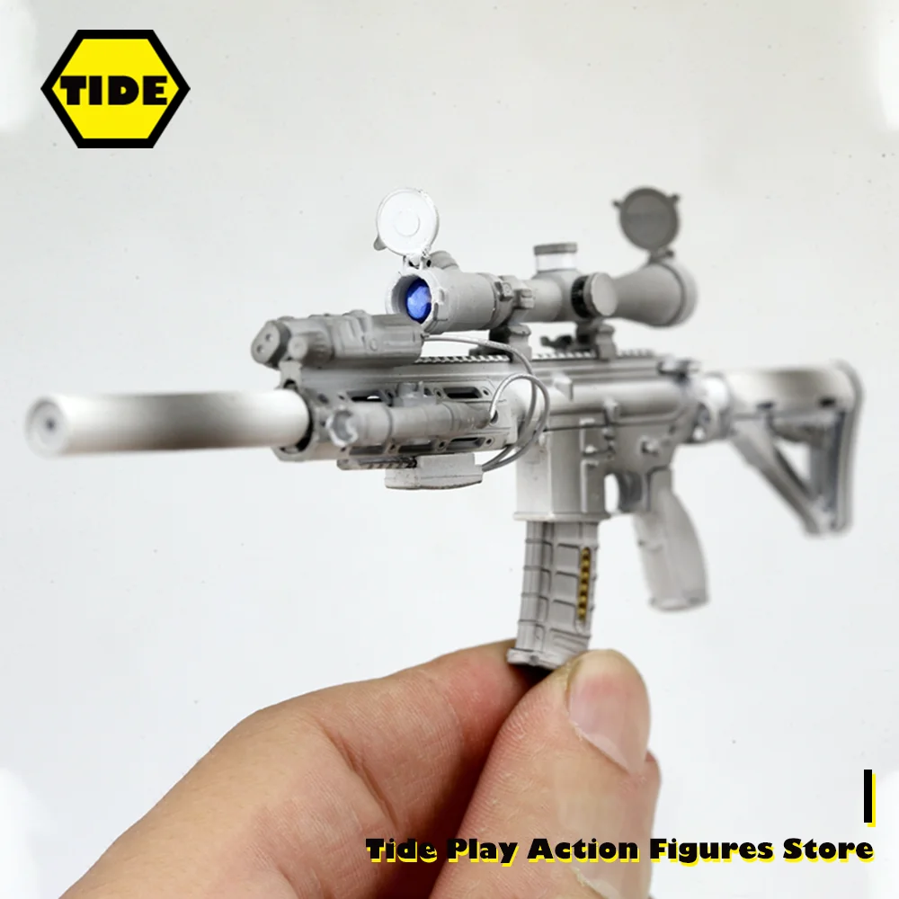1-6-Scale-M4-Assault-Rifle-Snow-Painting-Plastic-Gun-Model-Soldier ...