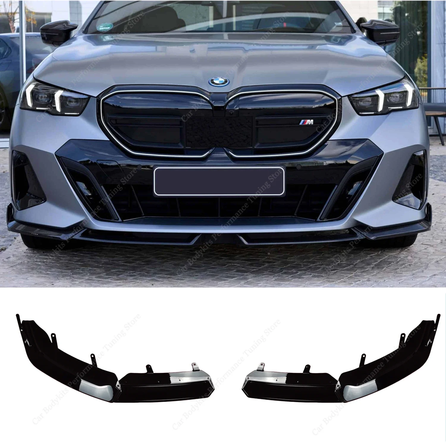For-Bmw-G60-G61-M-Performance-Style-Front-Bumper-Lip-Spoiler-Splitter ...