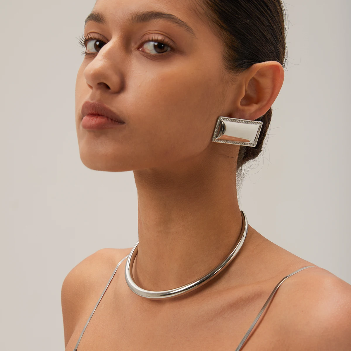 Uworld Glossy Vintage Stainless Steel Choker Jewelry Gifts Accessories ...