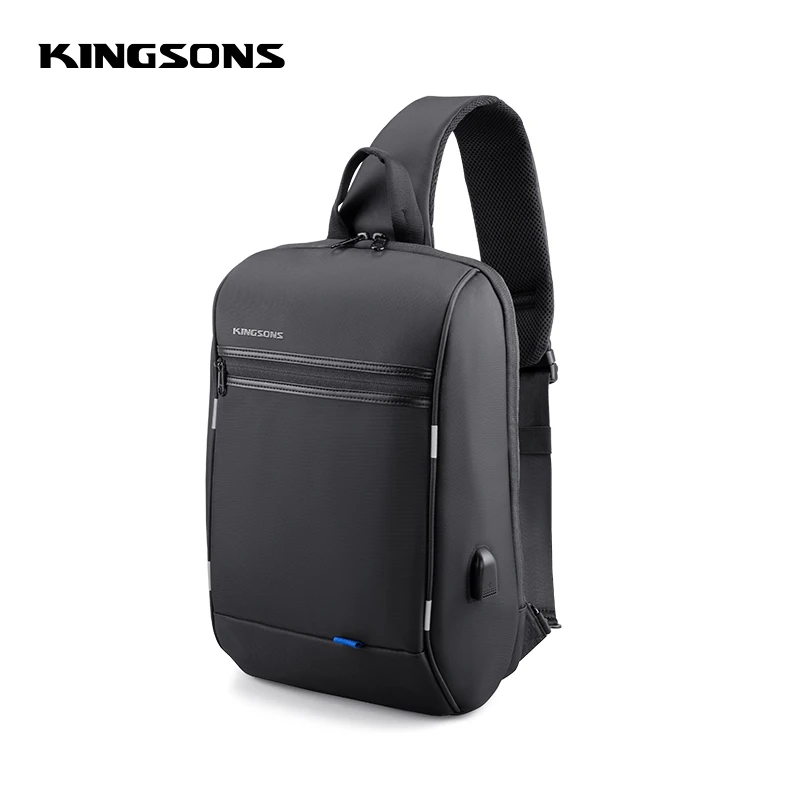 Kingsons Single Shoulder Bag for Men Messenger Bag Chest Bag Waterproof ...