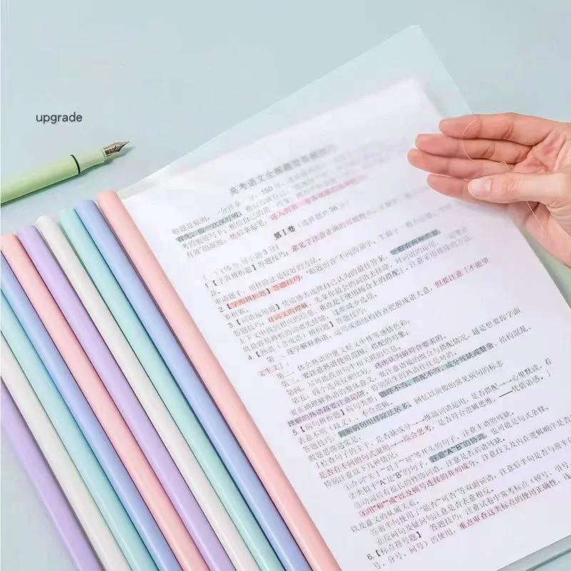 10Pcs-set-A4-Thickened-Draw-Rod-Folder-Test-Paper-Storage-Bag-Draw-Rod ...