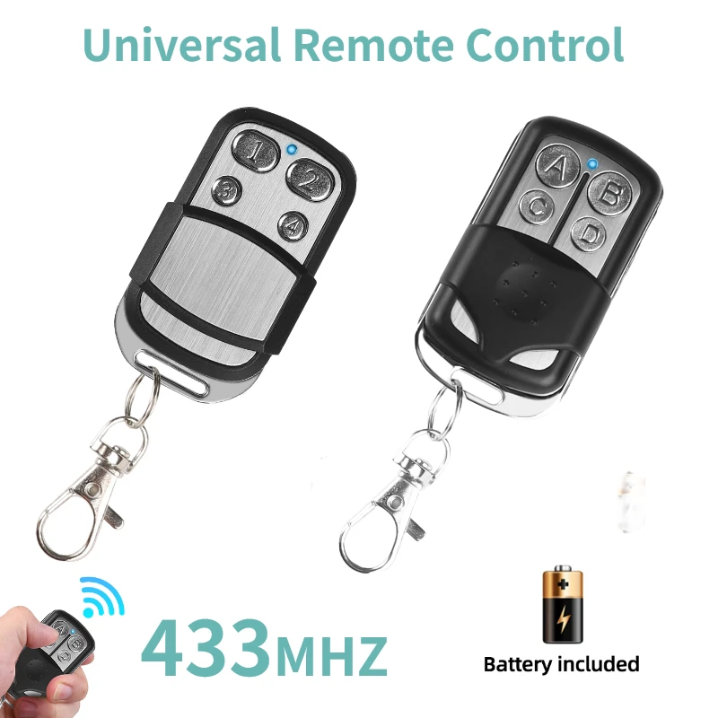 Universal 433mhz Cloning Duplicator Key Garage Gate Door Opener Remote Control Abcd Clone ...