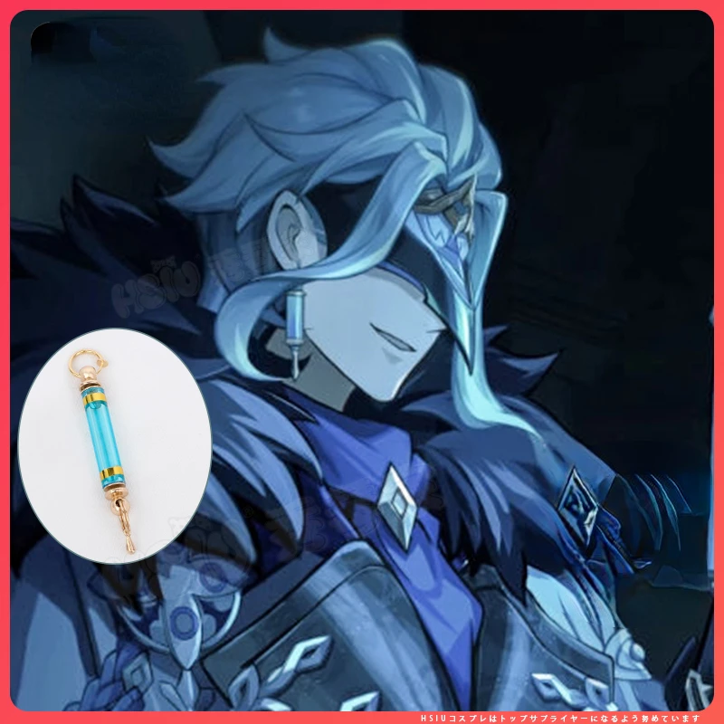 Genshin Impact Snezhnaya Fatui Doctor Dottore Cosplay Earrings Ear Clip ...
