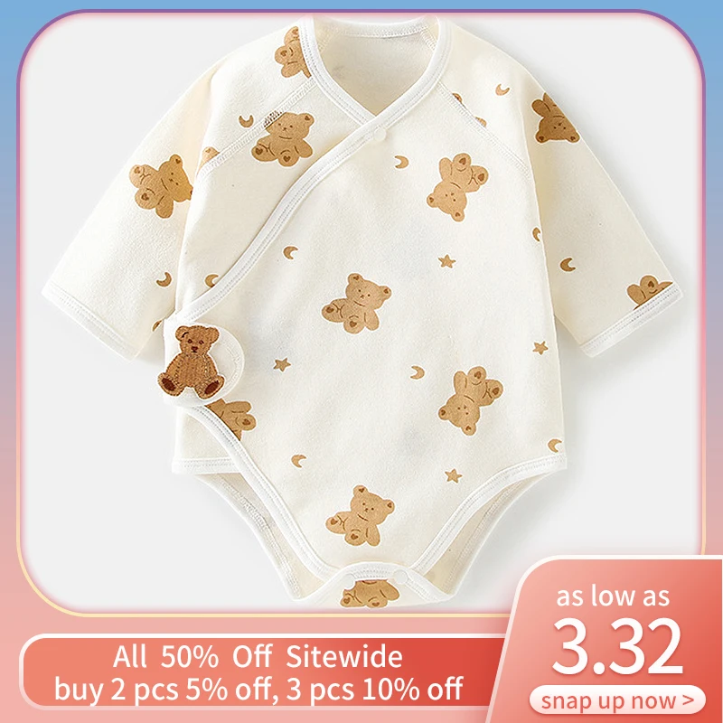 Cartoon-Bear-Print-Baby-Romper-Newborn-Soft-Cotton-Long-Sleeve-Bodysuit ...