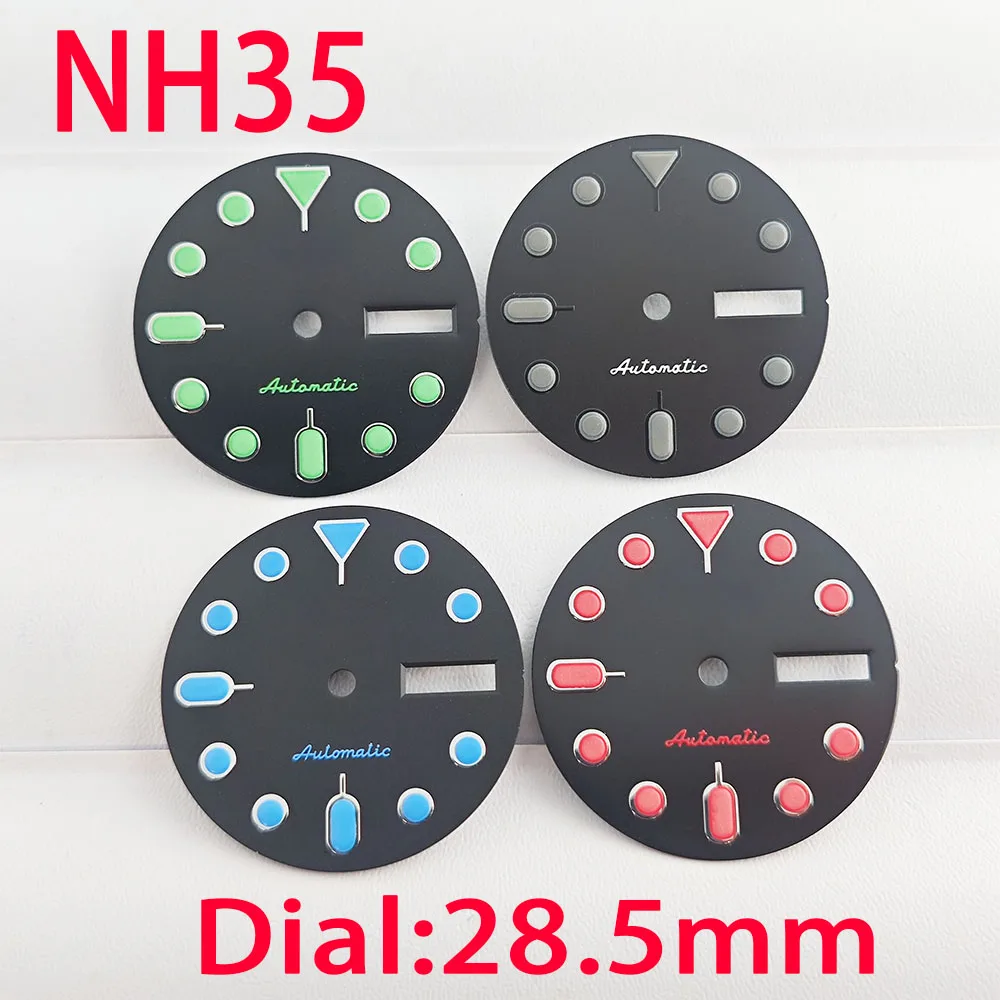 Men-s-Watch-28-5MM-dial-NH35-dial-green-luminous-for-NH35-NH36 ...