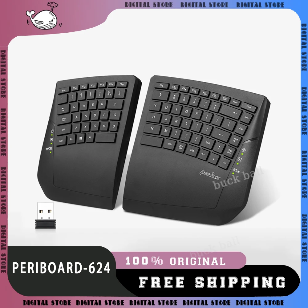 Perixx-PERIBOARD-624-Office-Keyboard-2-4G-Wireless-Detached-Mini ...