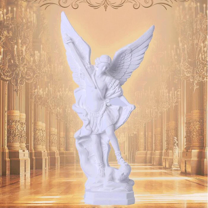 Diyalo-The-Archangel-St-Michael-Killing-Demon-Killing-Figurine-White ...
