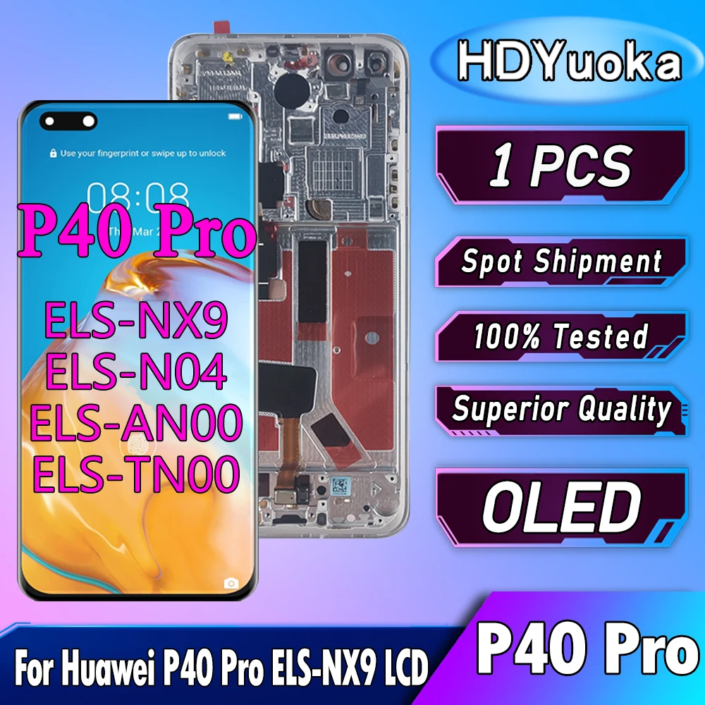 OLED-Display-6-58-For-Huawei-P40-Pro-LCD-Touch-Screen-Digitizer ...