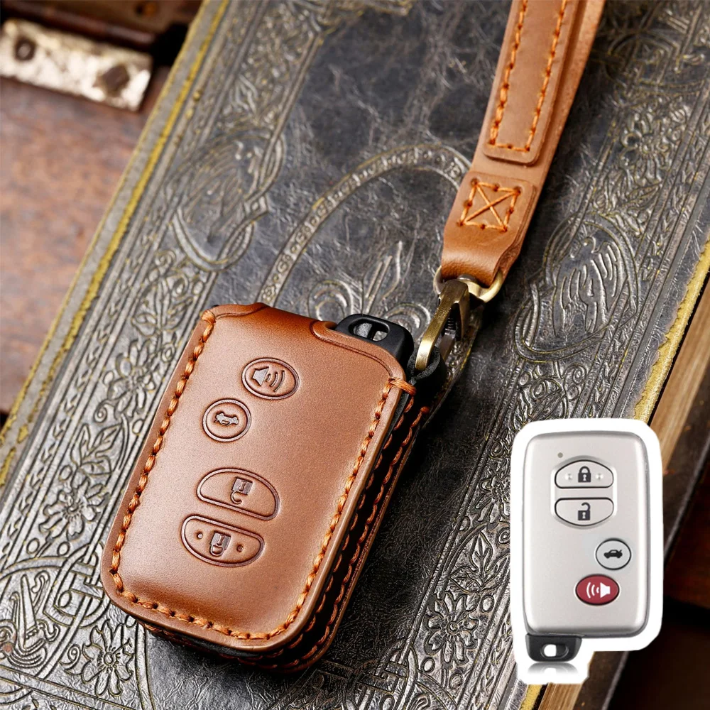 4-Bottons-Leatehr-Car-Key-Case-for-Toyota-Prius-30-Alpha-Aqua-Land ...