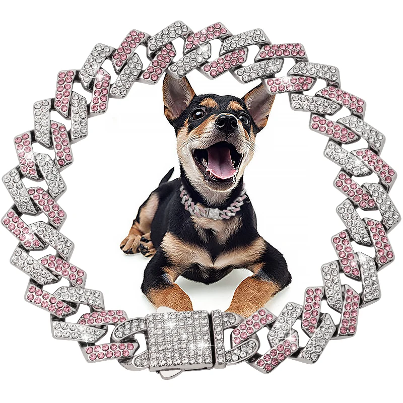 15MM-Diamond-Dog-Chain-Collar-Cuban-Gold-Chains-for-Dogs-and-Cats-Bling ...