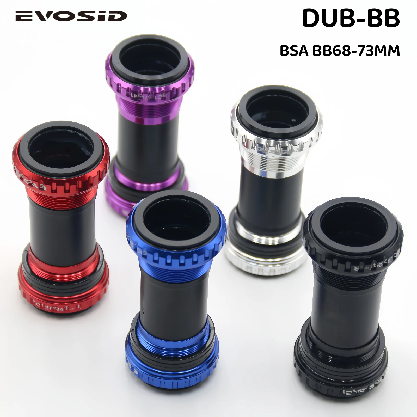 EVOSID Road Bike Bottom Bracket DUB BB 29MM BSA 68/73mm Thread Sealed 2 ...