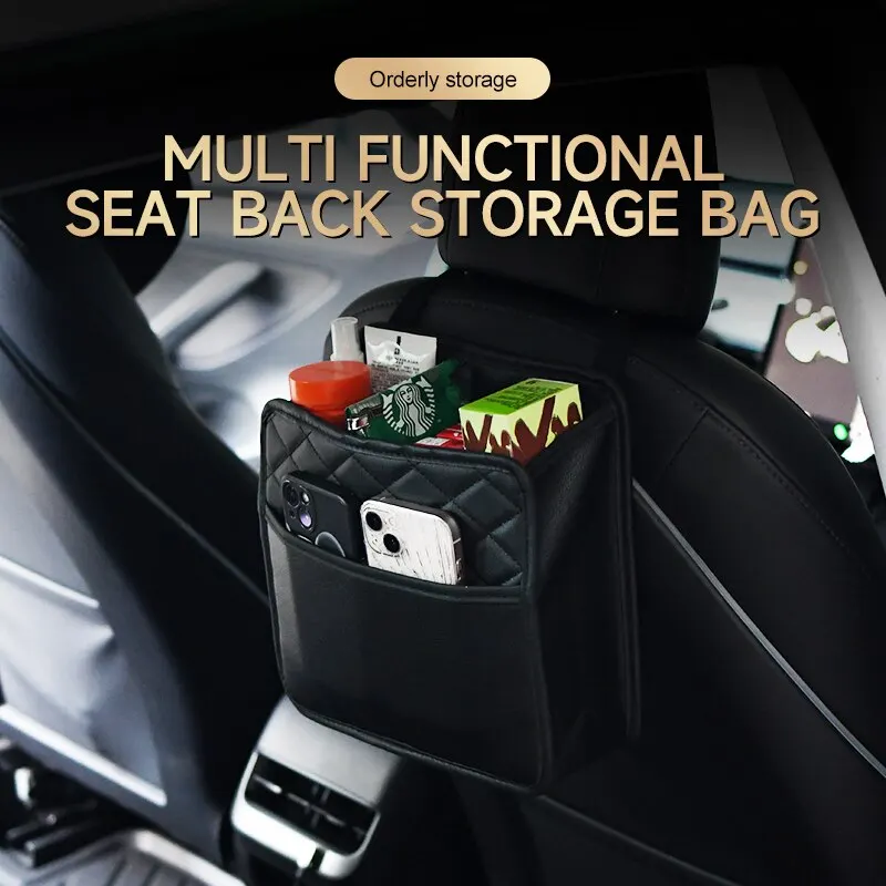 Car Backseat Storage Box Car Organizer Auto Waterproof Phone Pocket ...