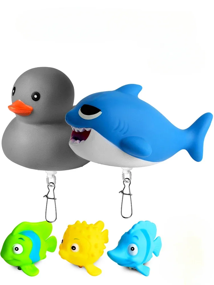 Buoyant-Keychain-Luya-Live-Fish-Buckle-Float-DIY-Accessories-Shark-Sea ...