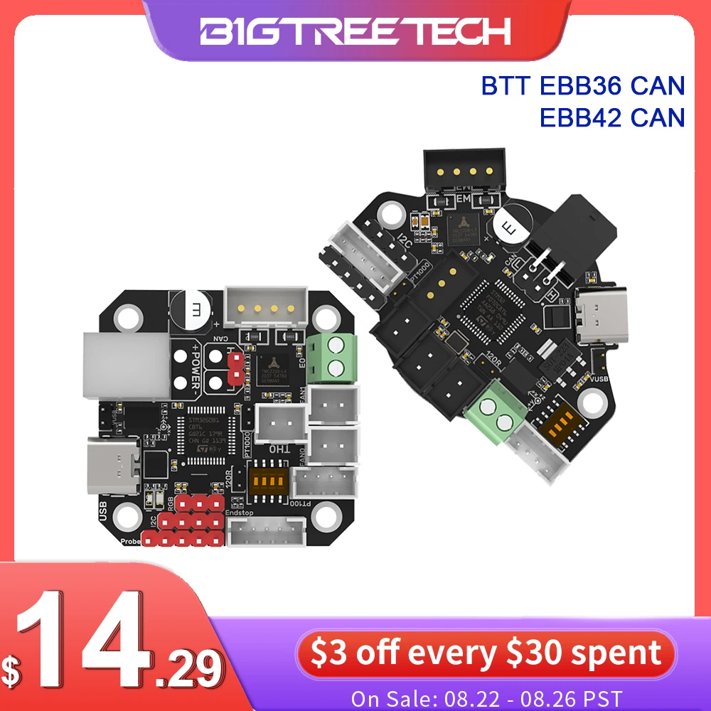 BIGTREETECH BTT EBB36 EBB42 CAN Adapter Board For Klipper Firmware ...