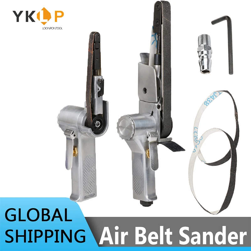 3/8" 10x330mm Air Belt Sander Pneumatic Angle Grinding Machine With ...