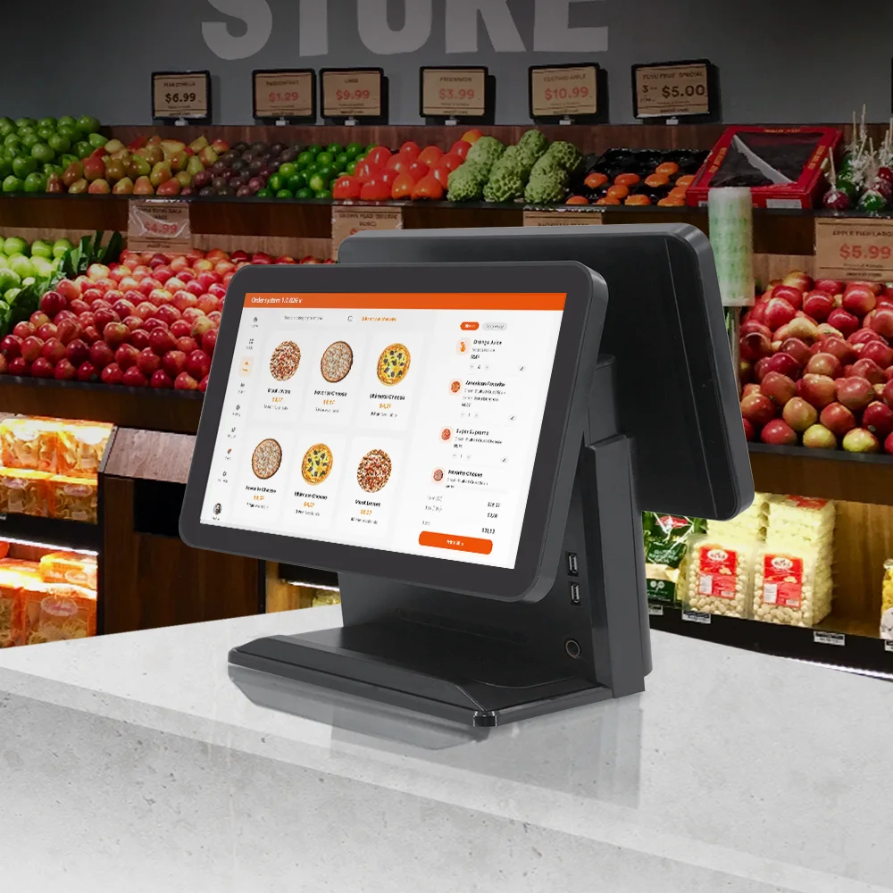 Custom Logo Cash Register Windows Android Double Touch Screen Monitor ...