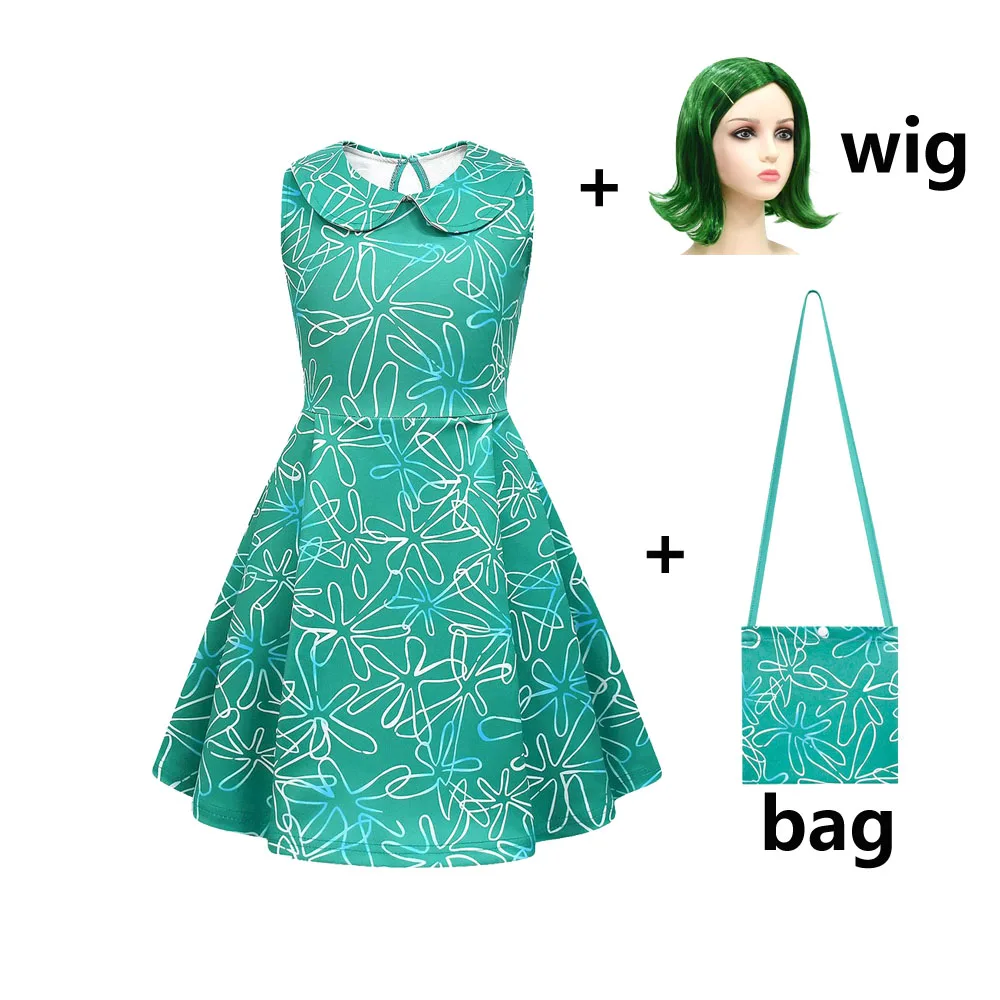 Disfraz de Cosplay de la película Inside Out2 Envy Disgust para niñas ...