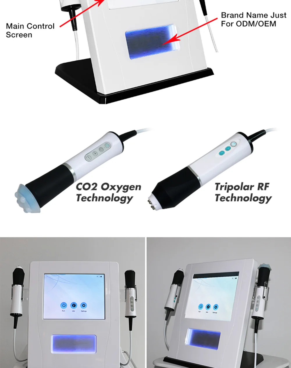 Portable 2/3 in 1 CO2 Bubble Hydrofacial Machine Skin Rejuvenation ...