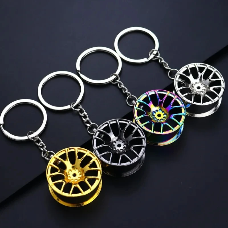 Creative-Wheel-Tire-Style-Keychain-Speed-Gearbox-Gear-Head-Key-Ring ...