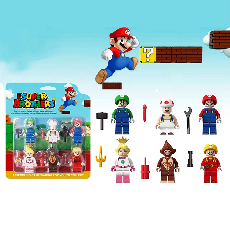 Super-Mario-Bros-Blocos-de-Constru-o-Figura-Princesa-Peach-Brinquedos ...