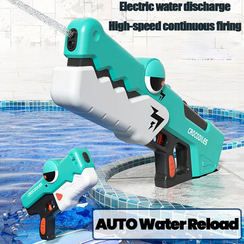 Electric-Water-Gun-Fully-Auto-Reload-Automatic-Water-Suction-Shotting ...