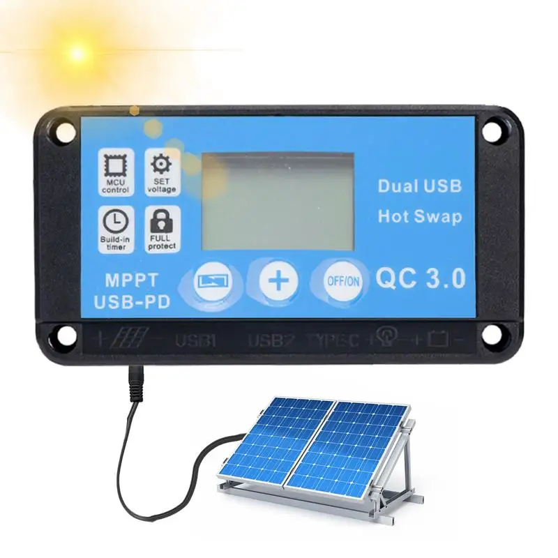 Solar-Charger-Controller-DC-12V-24V-Waterproof-MPPT-Controller-LCD-Display-Dual-USB-Port-Multi ...