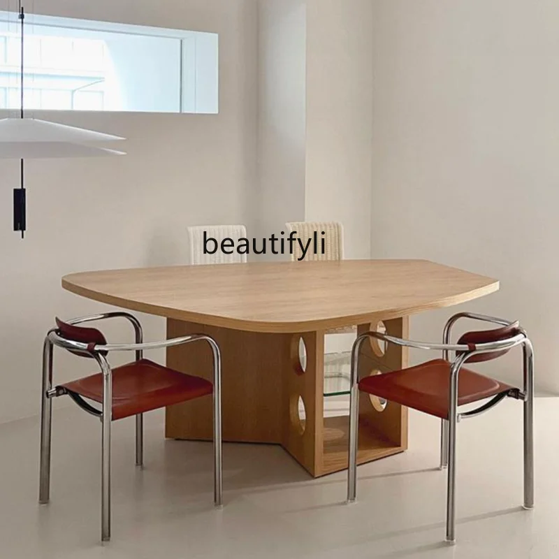 Mesa-de-jantar-em-forma-de-canto-n-rdico-madeira-maci-a-antiga-estilo ...