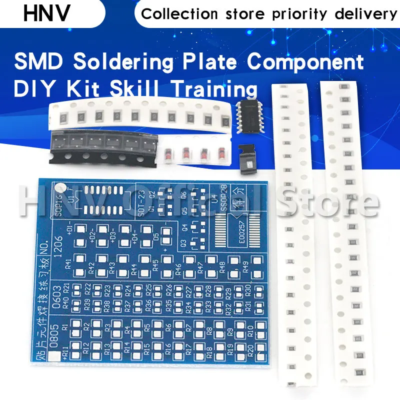 1pcs SMD Soldering Plate Component Weld Welding Practice SMT PCB Board ...