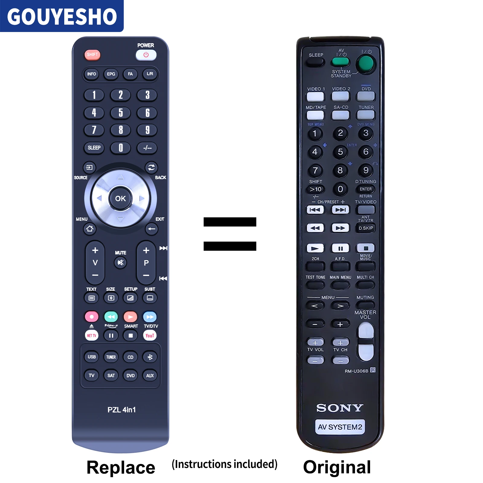 New-Remote-Control-RM-U306-RM-U306B-RM-U306A-for-sony-STR-DE485-STR ...