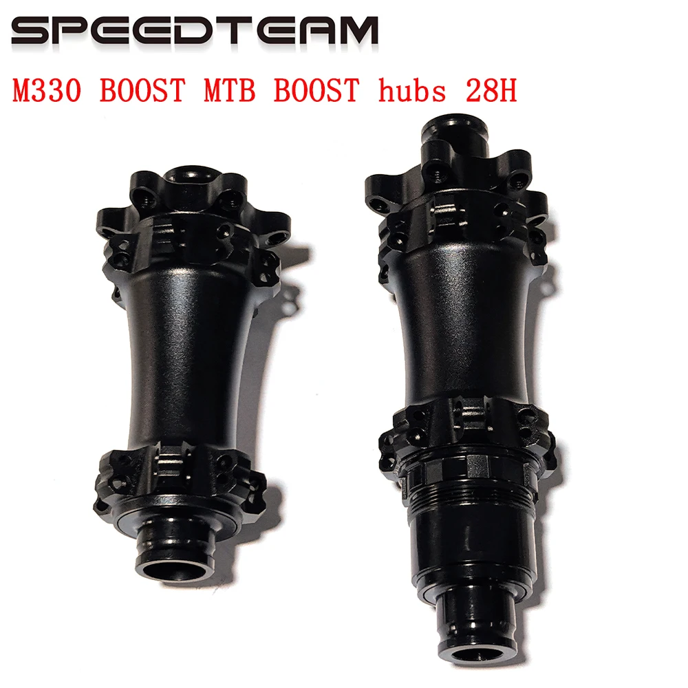 SPEEDTEAM-M330-MTB-BOOST-hubs-317g-disc-6-bolt-straight-pull-28-holes ...