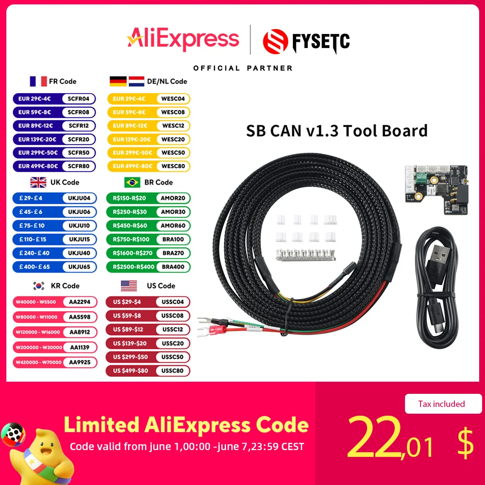 FYSETC-SB-CAN-Tool-Board-Based-on-STM32F072-Support-Klipper-with ...