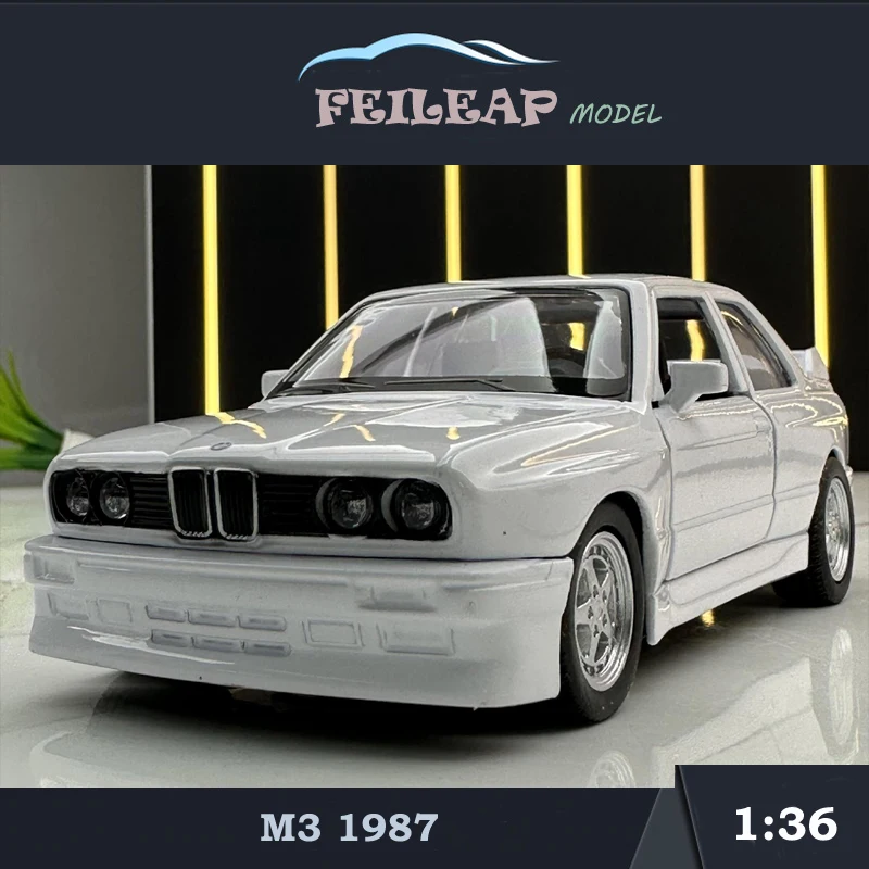 Simulation-1-36-BMW-M3-1987-Vintage-Sport-Car-Model-Pullback-Diecast ...