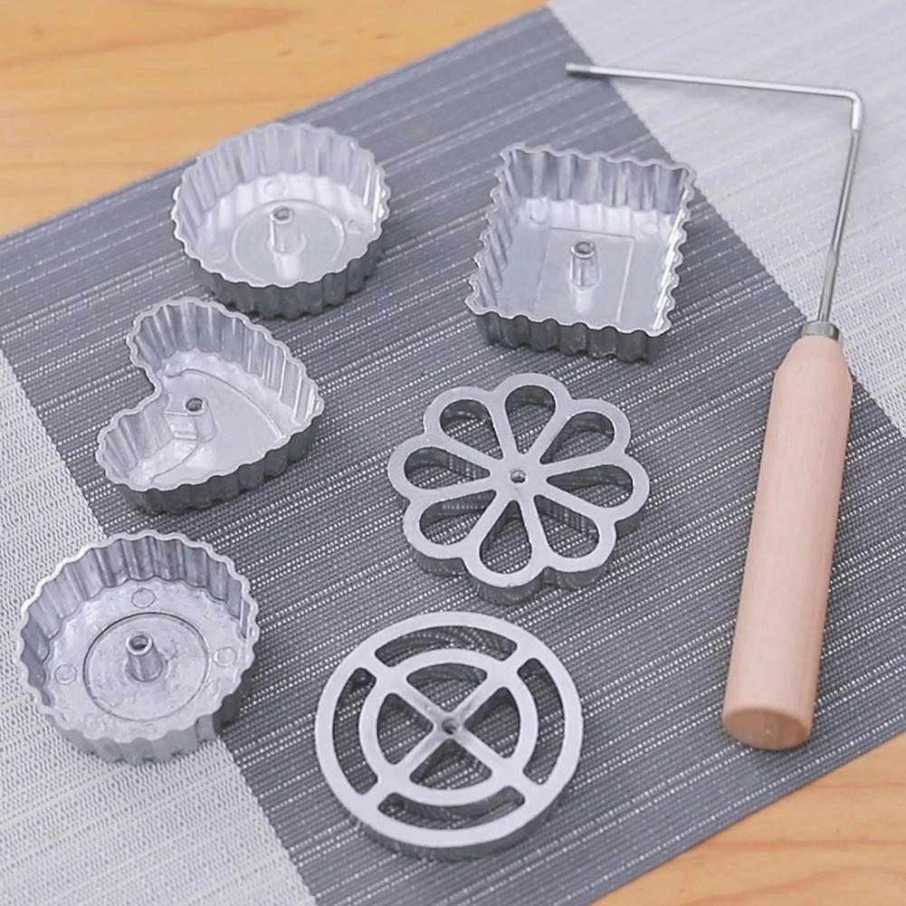 1 Set Baking Mold Rosette Timbale Mould Set With Handle Detachable Food ...
