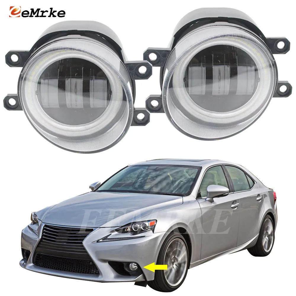 Fog-Lamp-Car-Driving-Light-Angel-Eye-Aperture-LED-DRL-PTF-15W-12V-for ...