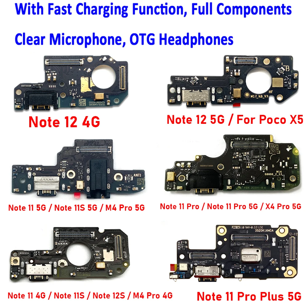 USB-Port-Charger-Socket-Plug-Connector-Microphone-Charger-Board-Flex ...