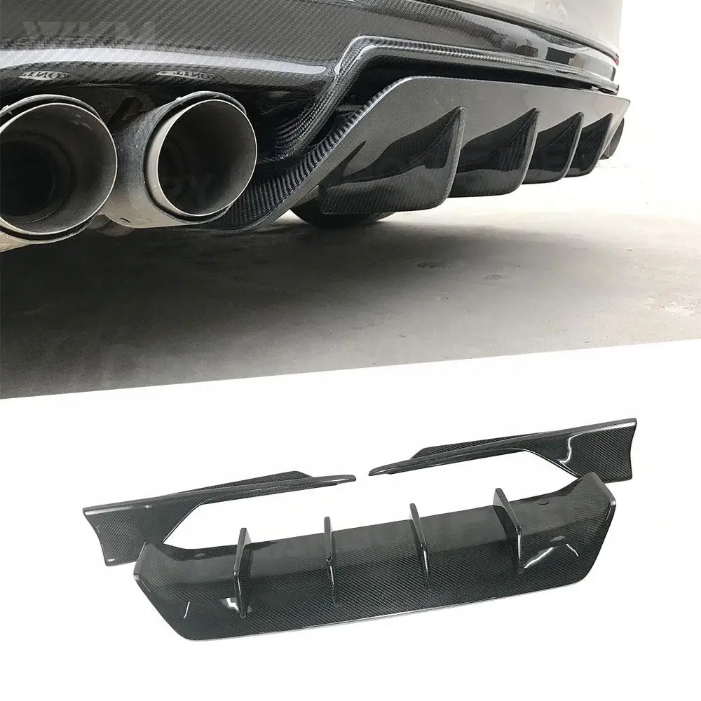 Carbon-Fiber-Rear-Bumper-Lip-Diffuser-Protector-Splittes-for-LEXUS ...