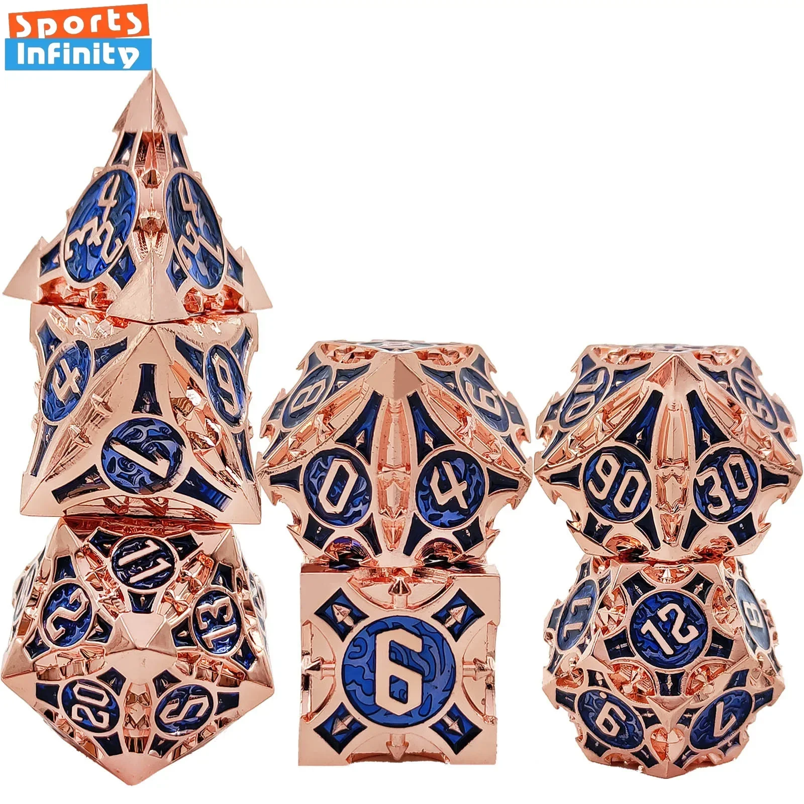 Zinc-Alloy-Digital-Dice-para-COC-Running-Group-Metal-Dice-Retro-Dice ...