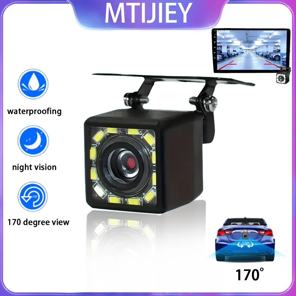 car-rear-view-camera-universal-LED-night-vision-backup-parking-reverse ...