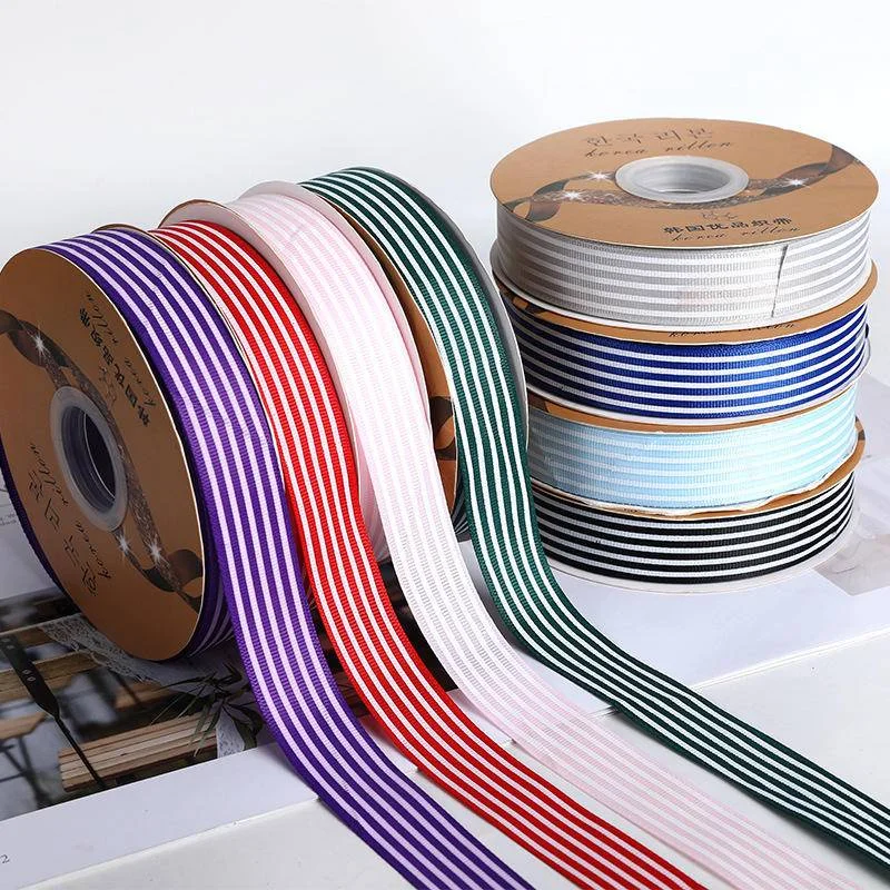 2-5cm-45m-Stripe-Grosgrain-Ribbon-Tape-Christmas-Crafts-DIY-Ribbons ...