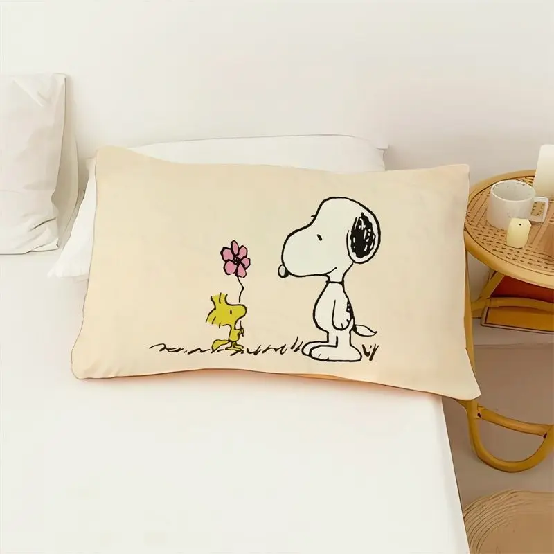 Funda de almohada de una sola cara con dibujos animados de Snoopy ...