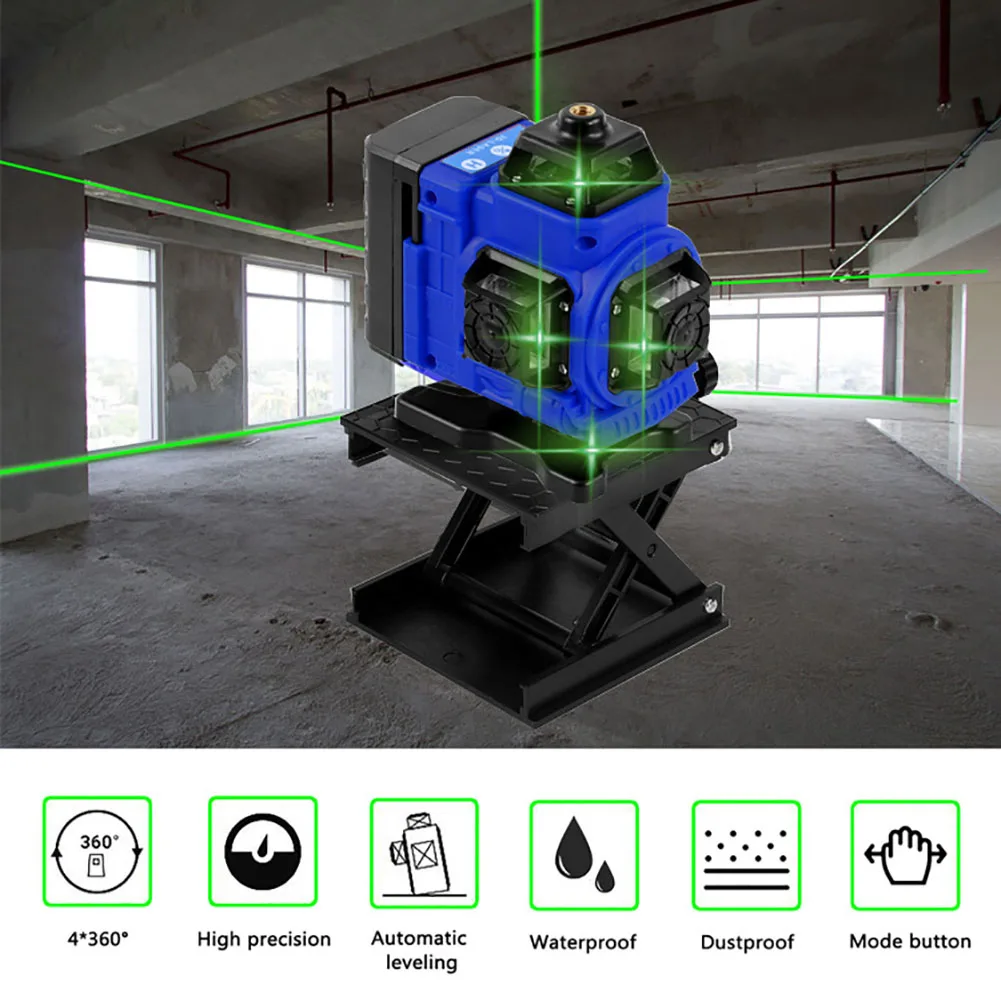 4D16 Wire Double Electric Green Light Level Vertical Omnidirectional ...