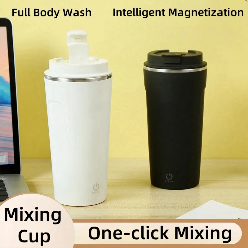 Automatic Self Stirring Magnetic Mug Stainless Steel Coffee Mixing Cup ...