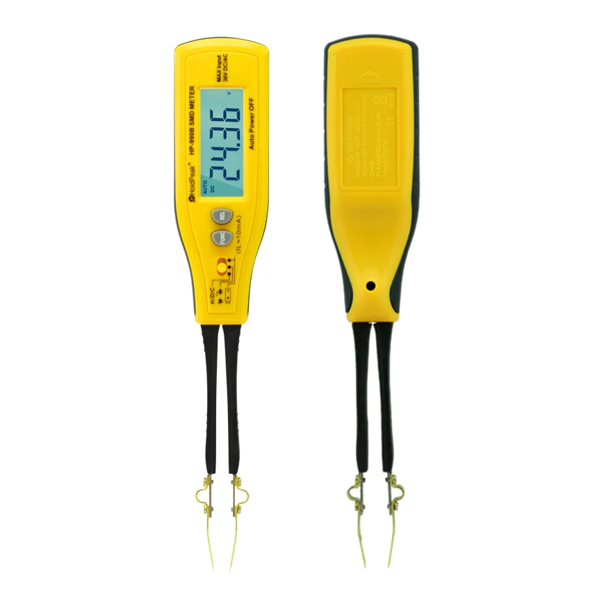2Pcs-HOLDPEAK-990B-Smart-Digital-SMD-Meter-Electric-Measurer-Resistance ...