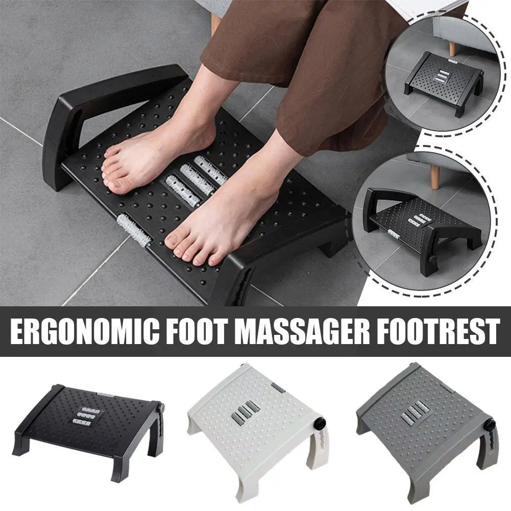 Adjustable-Under-Desk-Footrest-Ergonomic-Foot-Massager-Footrest-With ...