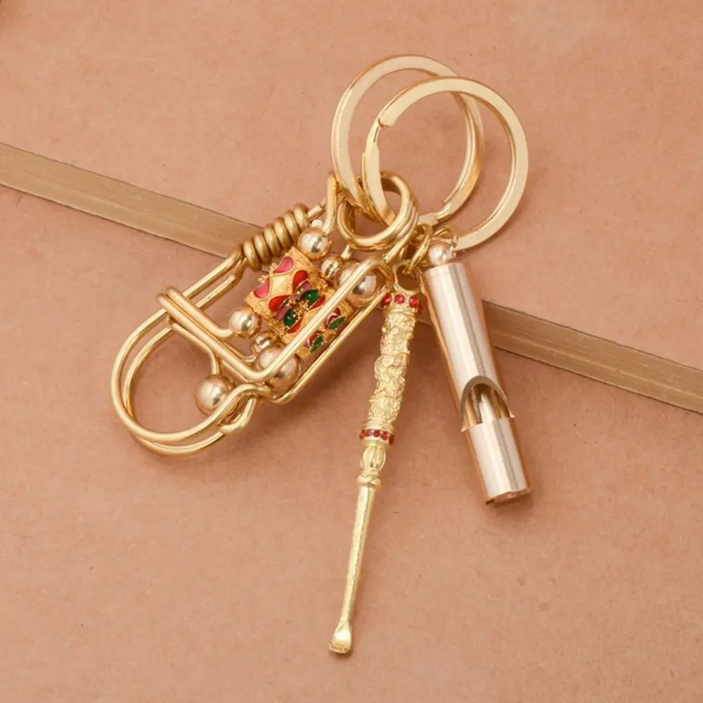 Portable-Handmade-Brass-Keychain-Birdie-Keyring-Creative-Car-Buckle ...