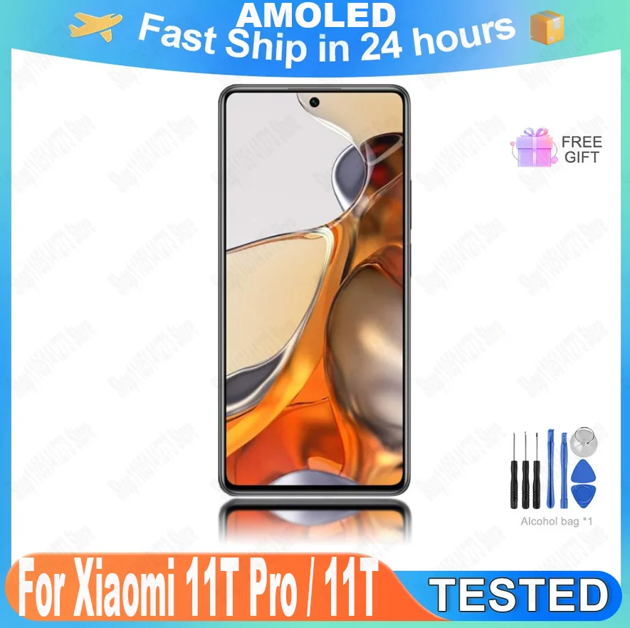 Original AMOLED For Xiaomi Mi 11T 11T Pro 21081111RG 2107113SI Pantalla ...