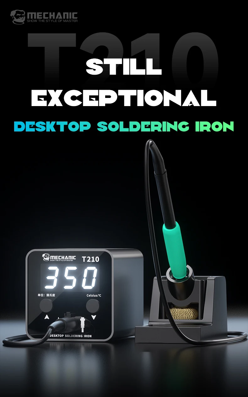 Mechanic-NEW-T210-Desktop-Soldering-Iron-Intelligent-LED-Large-Display ...