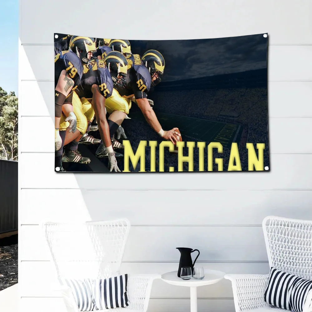 MichiganS-WolverineS-Home-Decoration-Pride-Custom-Flag-Beer-Turkey-Em ...