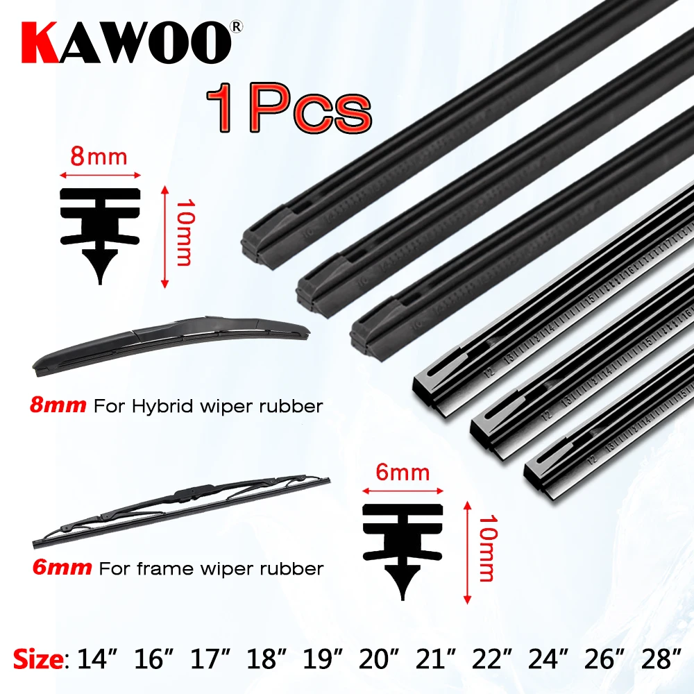 KAWOO-8mm-6mm-Car-Windscreen-Wiper-Blade-Insert-Soft-Rubber-Strip ...