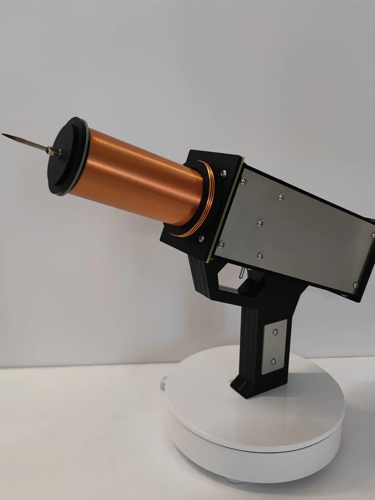 Hand-held-Tesla-Coil-Lightning-Gun-Stun-Gun-Sci-Fi-Weapon-New-Pest ...